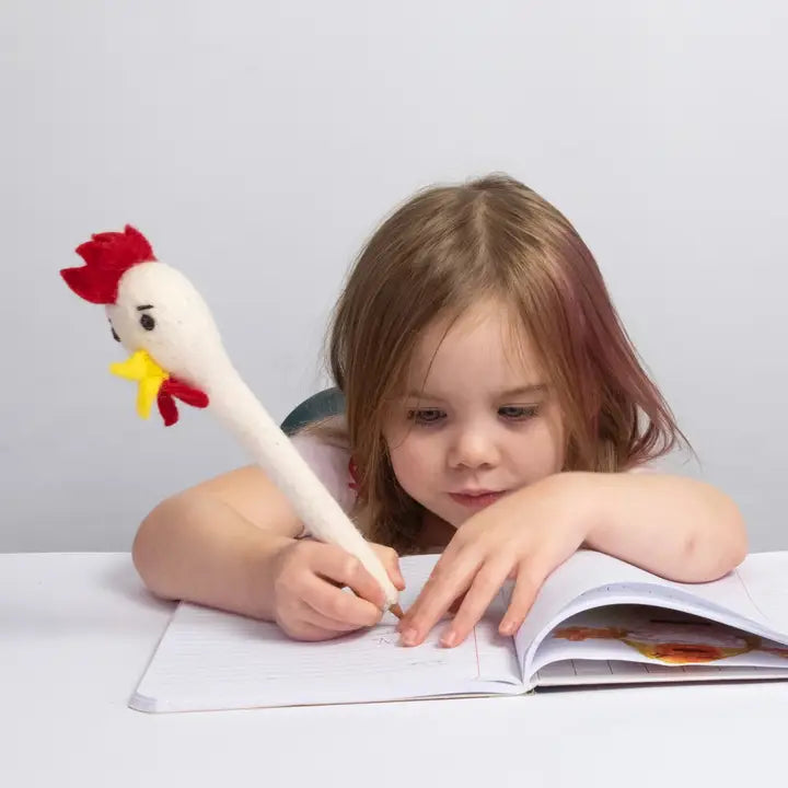 Felt Chicken Pencil Topper – Dog & Pony Show